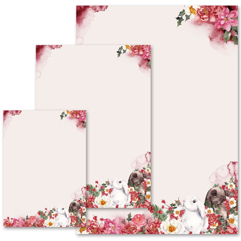Motivpapier Blumenhasen | Papex