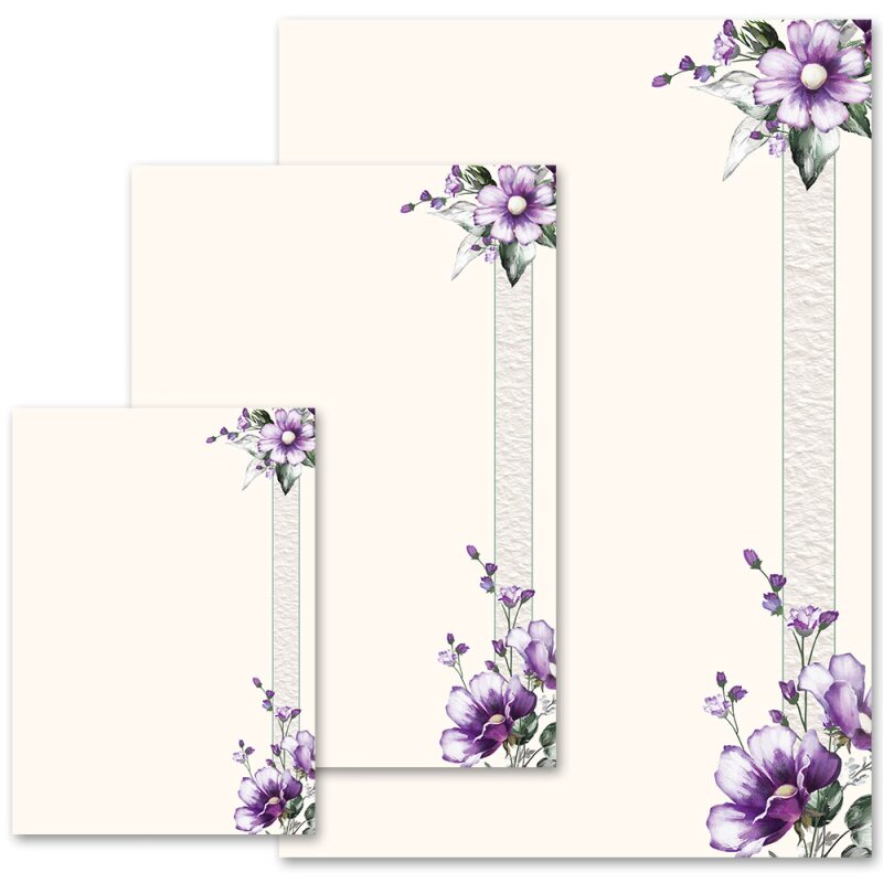 Motivpapier Lila Blumen | Papex