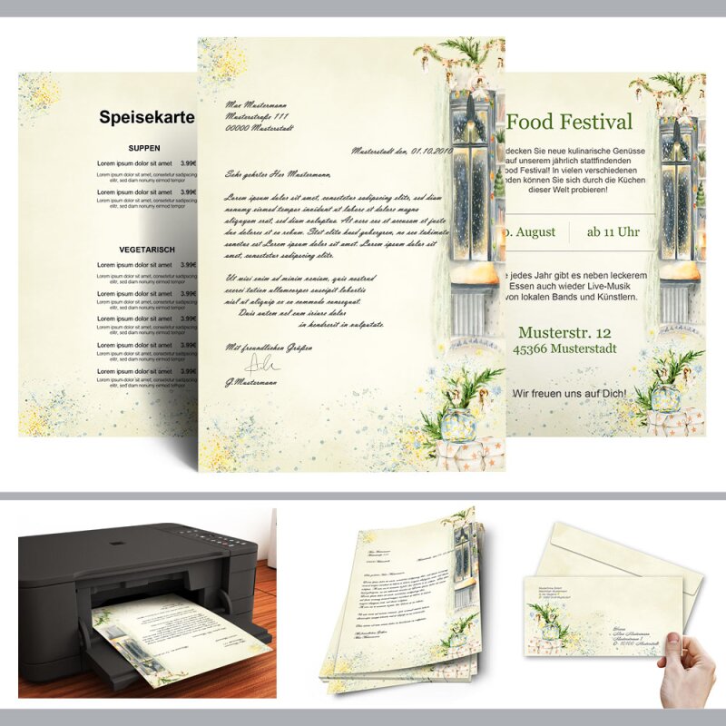 Motivpapier Weihnachten Winterfenster | Papex